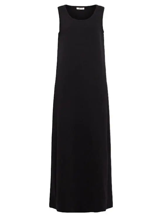 THE ROW Heavy Cotton Long Dress - Black