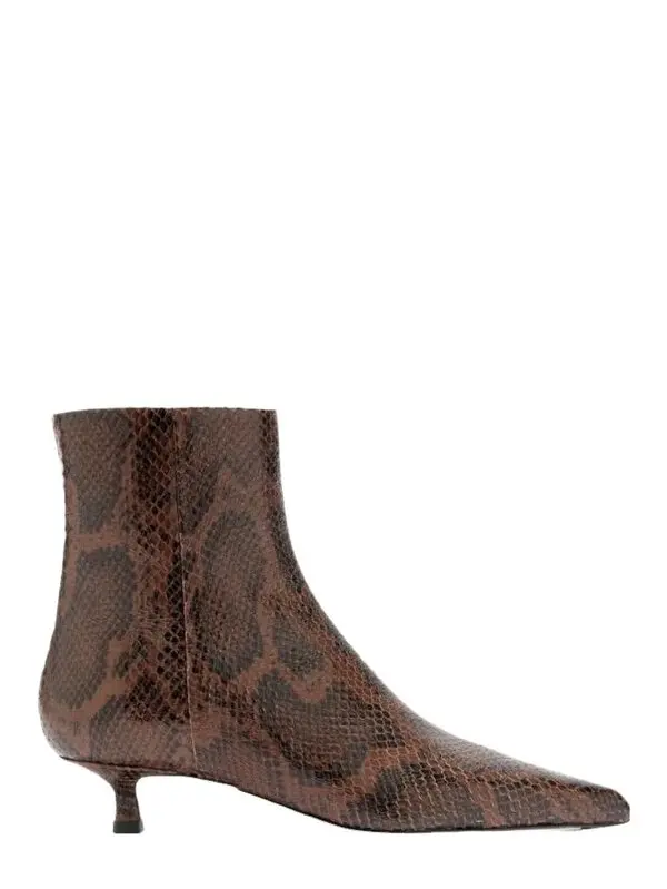 AeydĒ 35mm Sofie Pointed-toe Ankle Boots - Brown