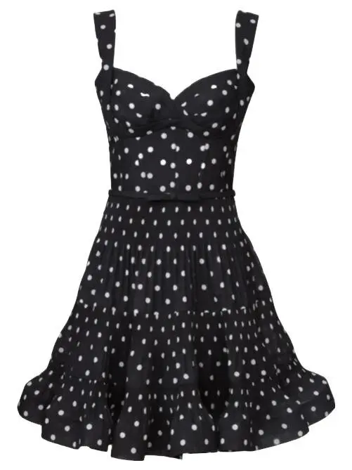 Zimmermann Pleated Draped Mini Dress - Black