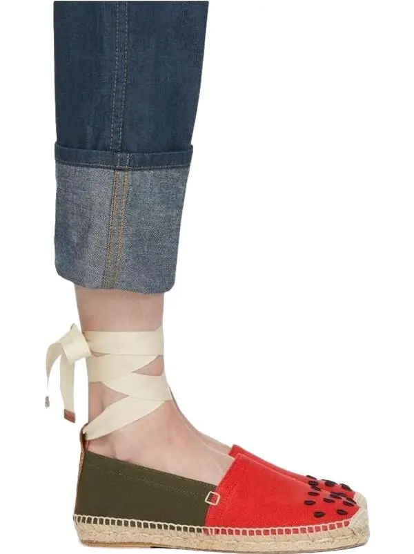 Loewe Lace Up Espadrilles - Multicolor