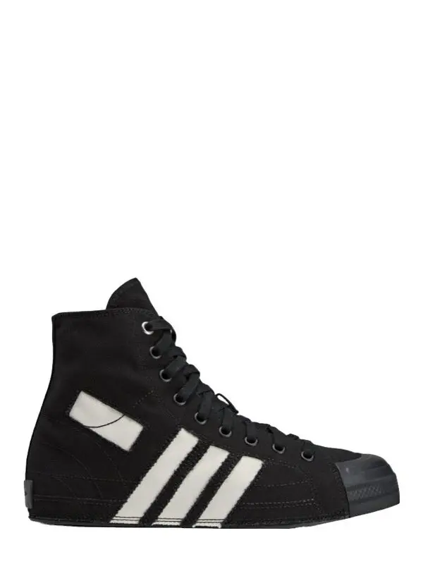 Y3 Nizza High Top Sneakers - Black / Black / Off White
