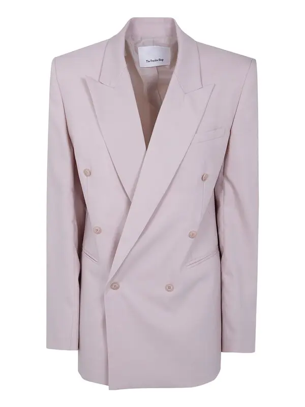 THE FRANKIE SHOP Monterey Structured Blazer - Faded Pink
