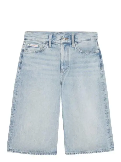 Calvin Klein Regular-fit Bermuda Jeans - Gray
