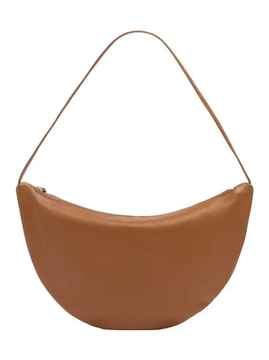THE ROW Small Izzy Leather Shoulder Bag - White