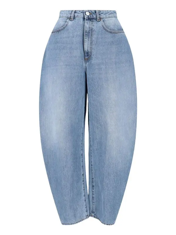 RÓHE Sculptural Button-fastening Jeans - Blue