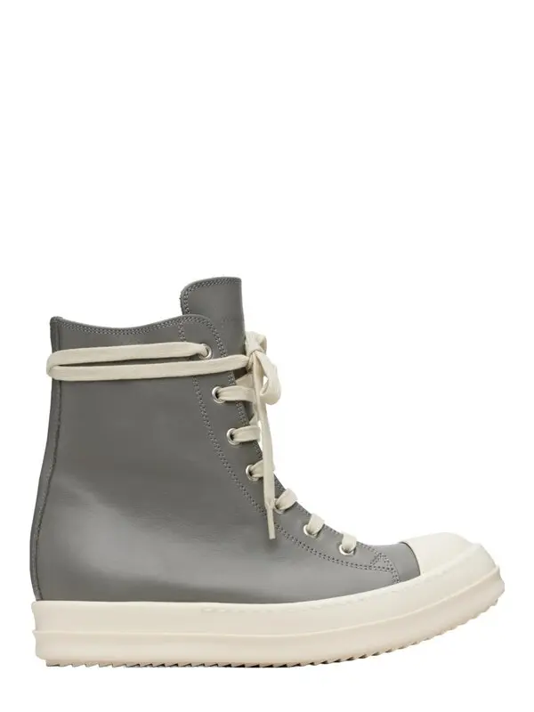 Rick Owens Lace-up High-top Sneakers - Gray