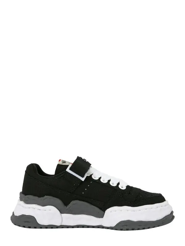 Mihara Yasuhiro Keith Round Toe Lace-up Sneakers - Black
