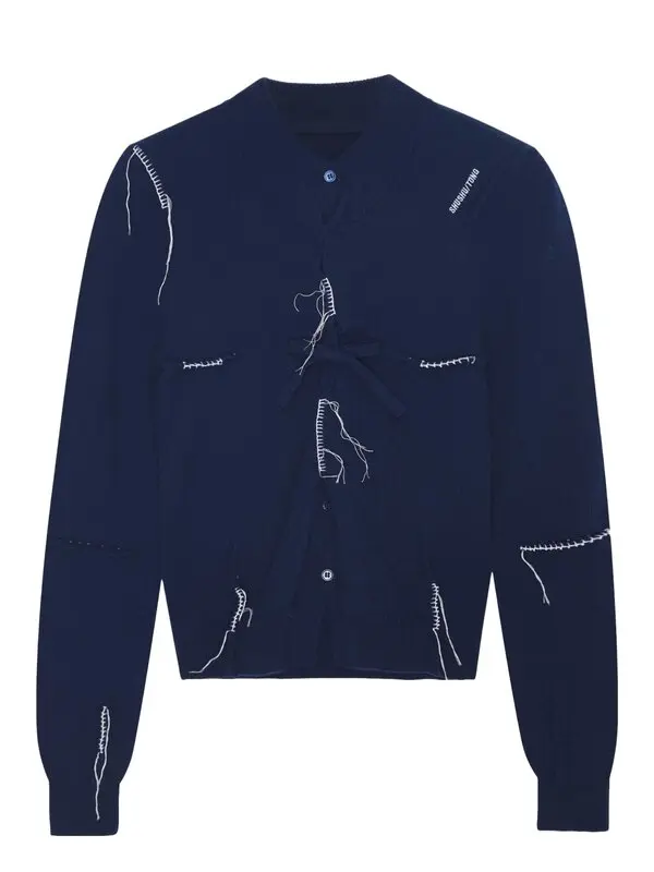 SHUSHU/TONG Embellished Cardigan - Blue