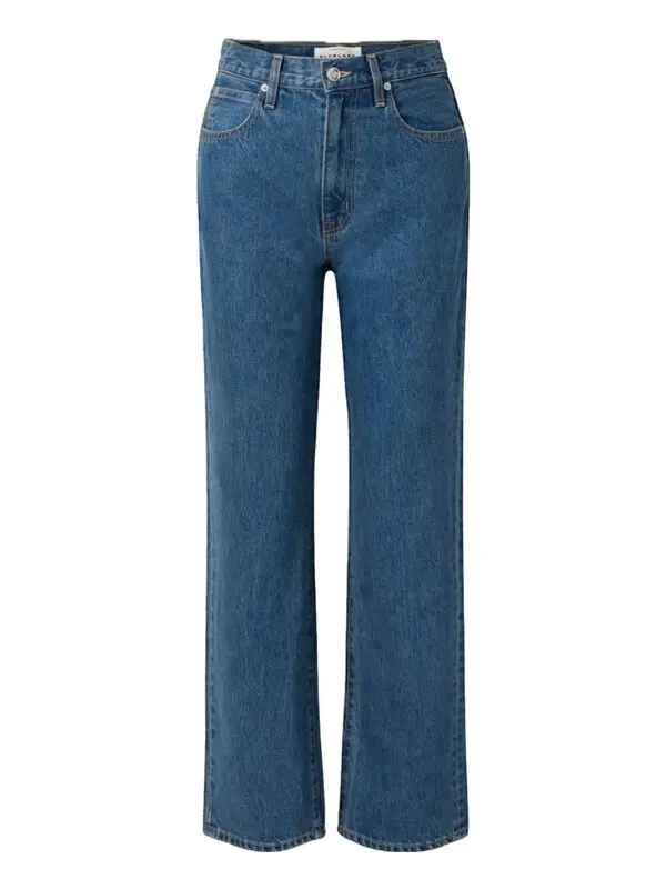 SLVRLAKE London High-rise Straight-leg Jeans - Medium Denim Blue