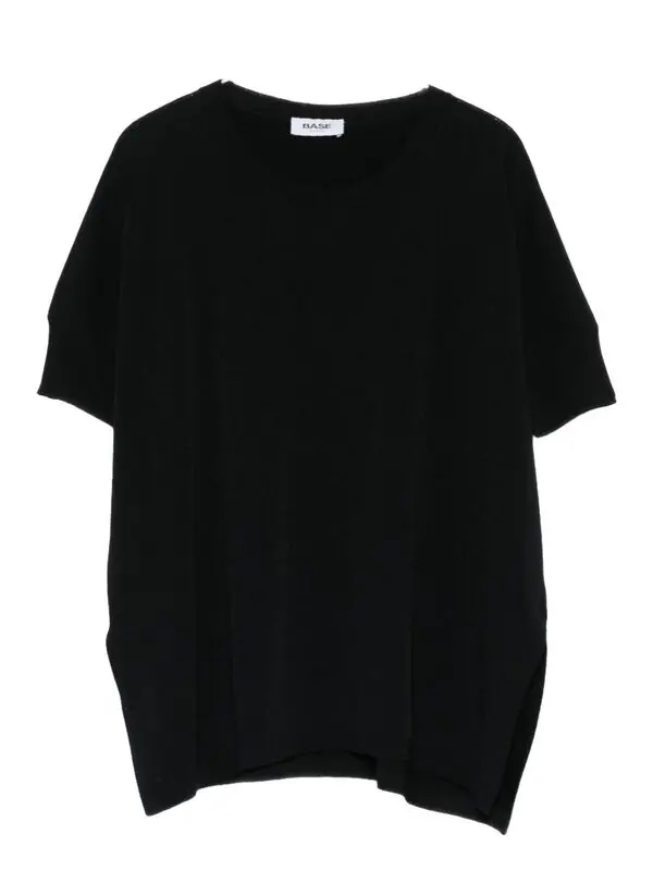 BASERANGE Side-slit T-shirt - Black