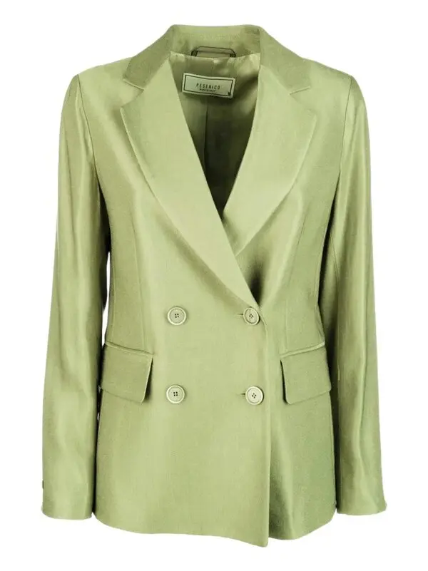 Peserico Double-breasted Blazer - Nude