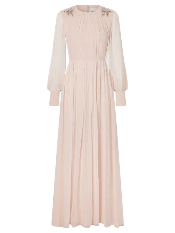 Erdem Crystal-embellished Gown - Pink