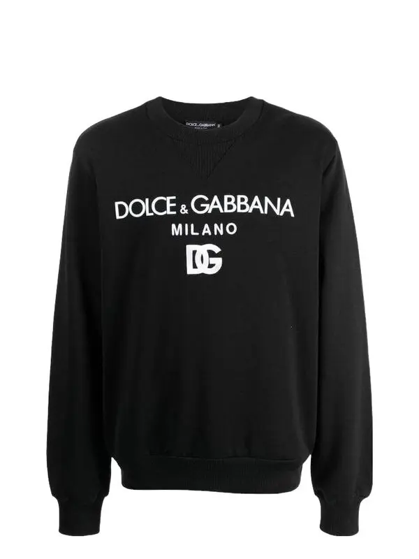 Dolce & Gabbana Logo Print Sweatshirt - Black