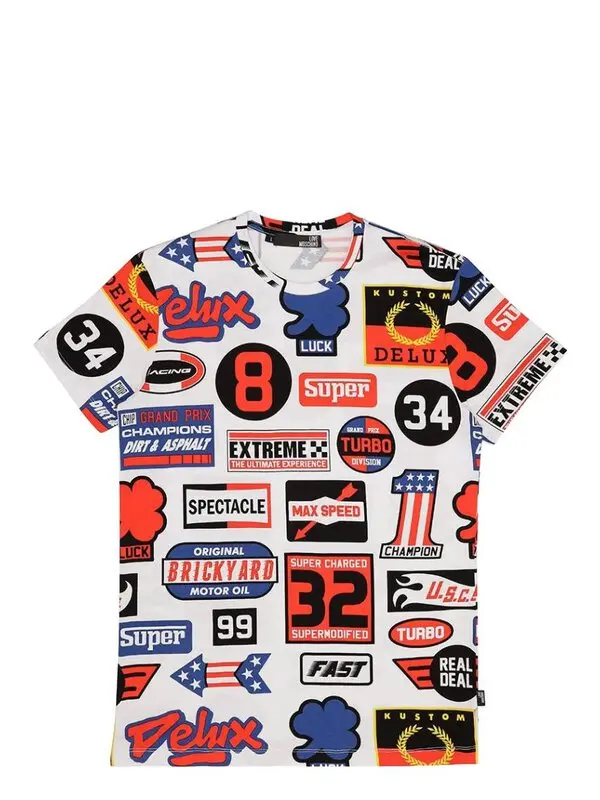 Moschino Printed Short-sleeved T-shirt - White