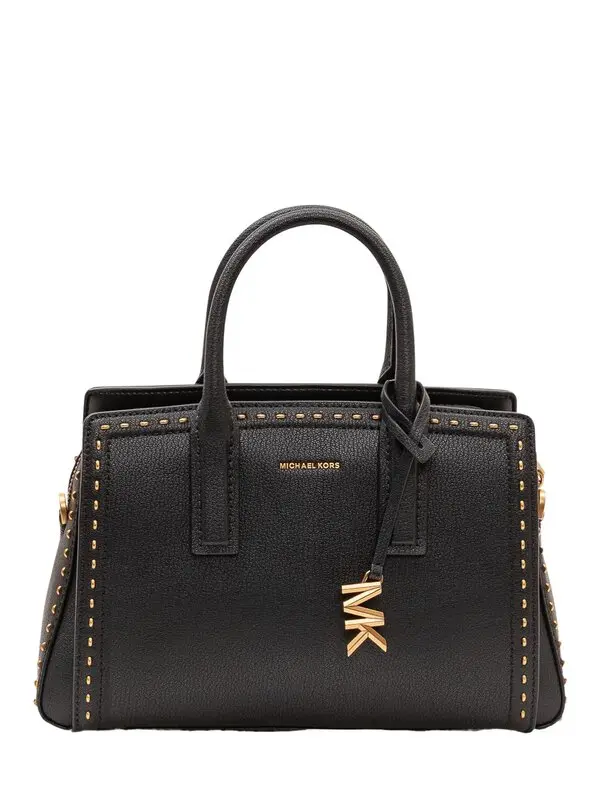 Michael Kors Laila Small Studded Satchel Bag - Black