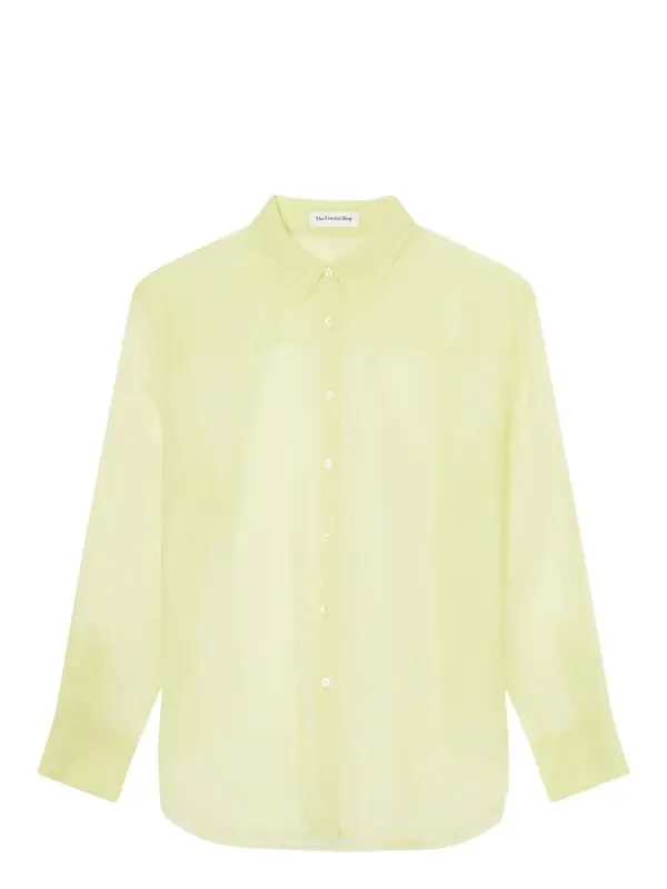 THE FRANKIE SHOP Peri Silk Blend Shirt - Yellow