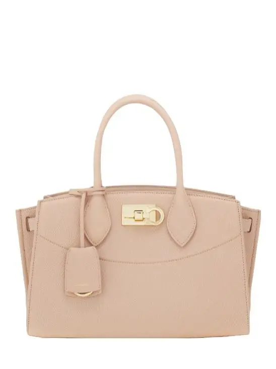 FERRAGAMO Studio Soft Bag - Gray Pink