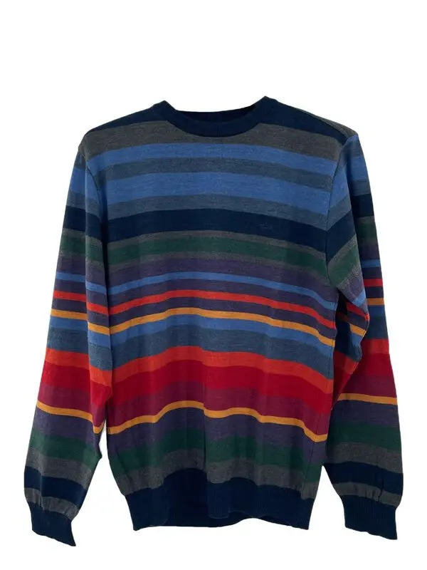 PAUL  SHARK Paul & Shark Round Neck Striped Sweater - Multicolor