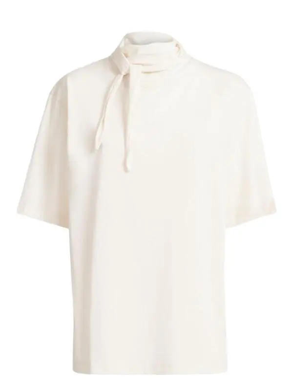 LEMAIRE T-shirt With Scarf Detail - White