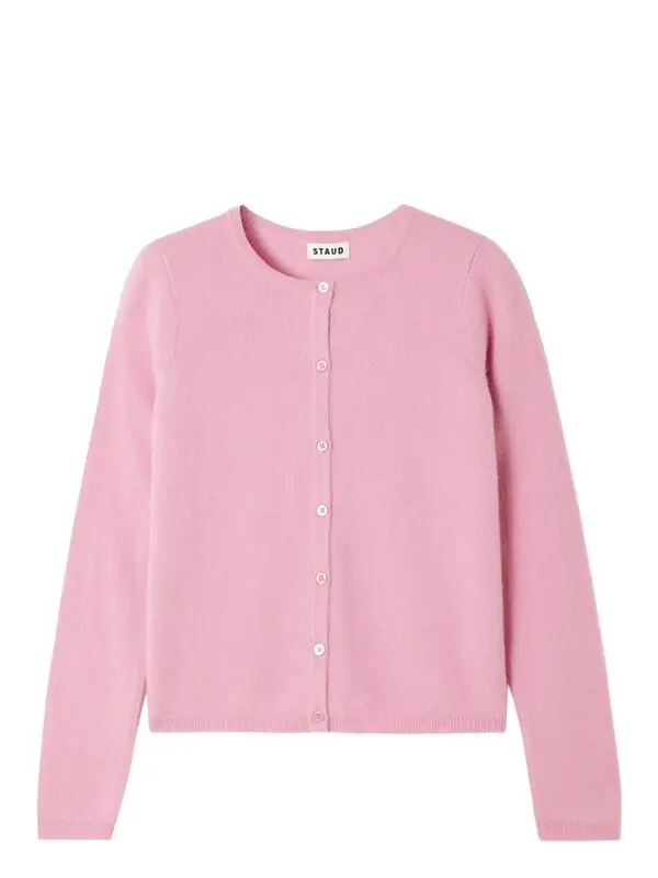 Staud Midnight Cashmere Cardigan - Pink