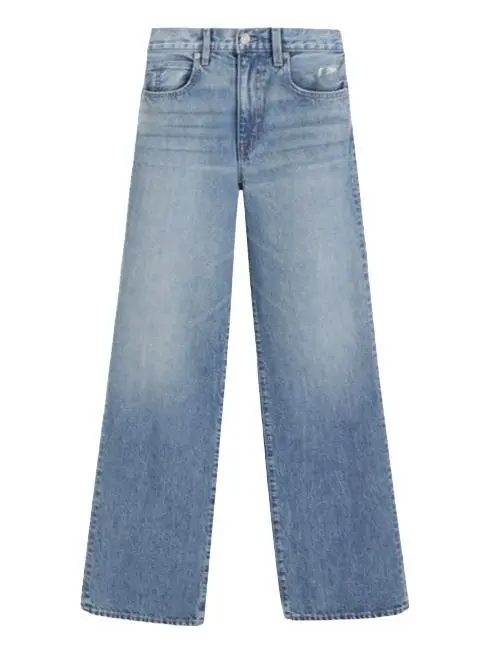 SLVRLAKE High-waisted Distressed Belt Loop Jeans - Blue