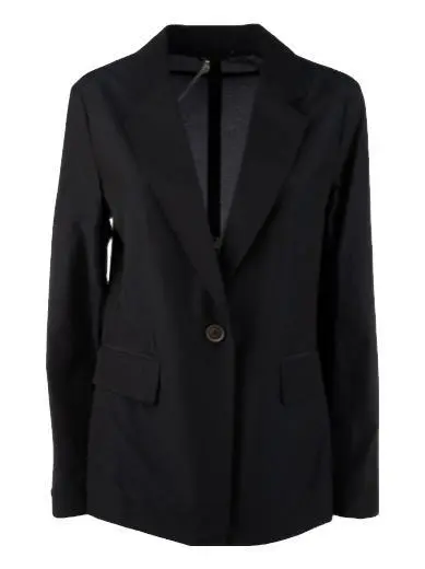 Peserico Button Pocket Blazer - Black