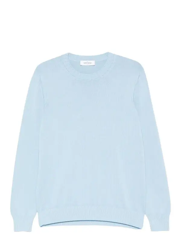 GRAN SASSO Long Sleeve Crew Neck Sweater - Blue