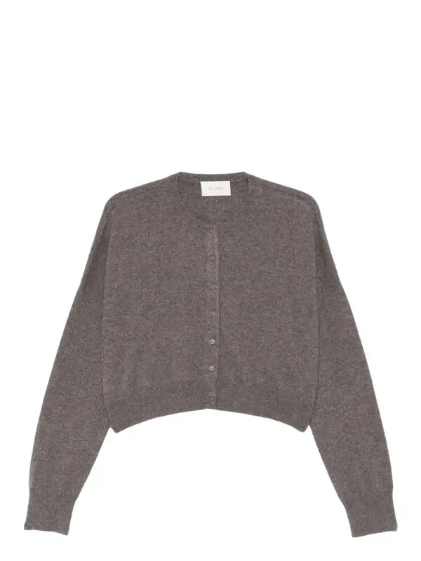 ST. AGNI Long-sleeved Cardigan - Gray
