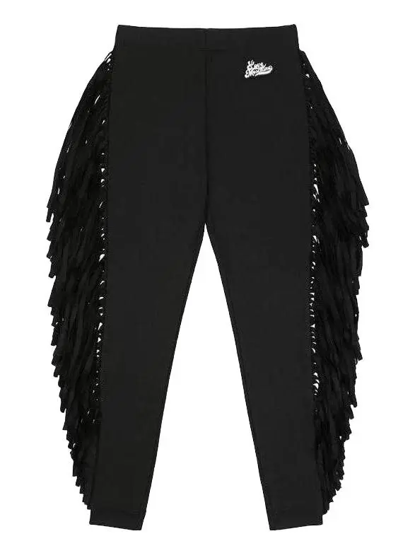 Moschino Fringed Sweatpants - Black