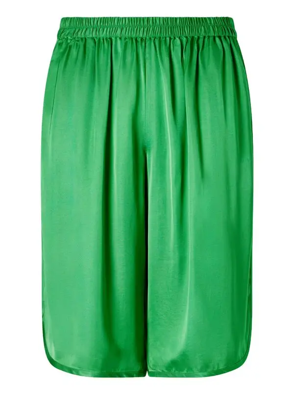 THE FRANKIE SHOP Elastic Waistband Loose Fit Shorts - Green