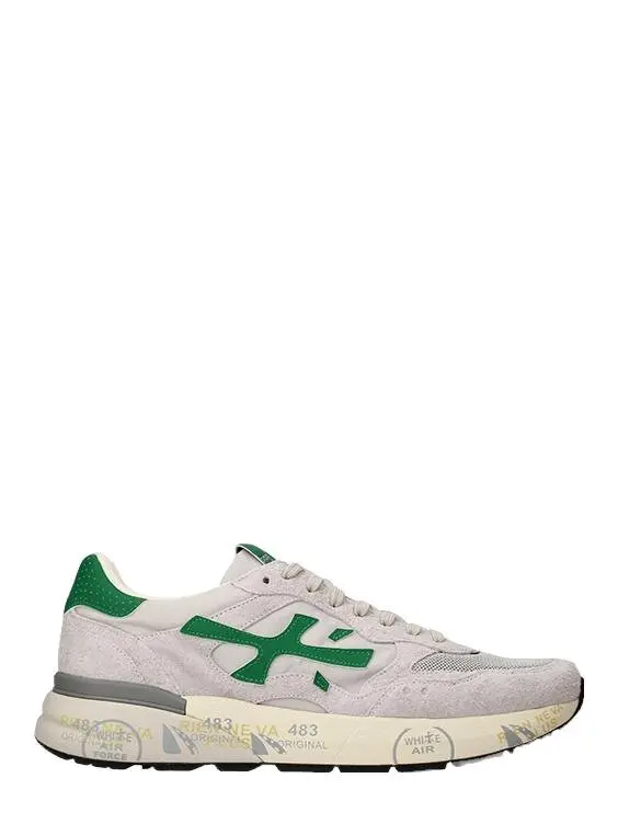 Premiata Mick Low-top Paneled Sneakers - White