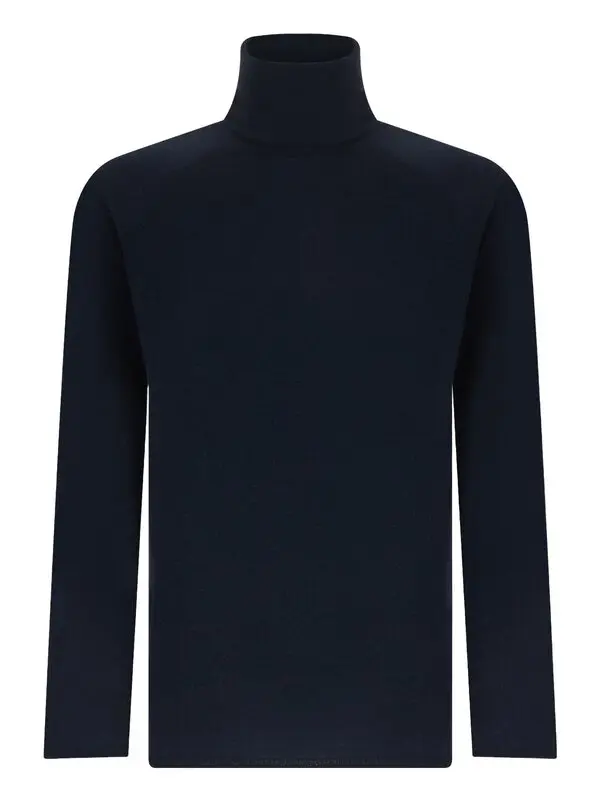 ROBERTO COLLINA High Neck Knitted Sweater - Black