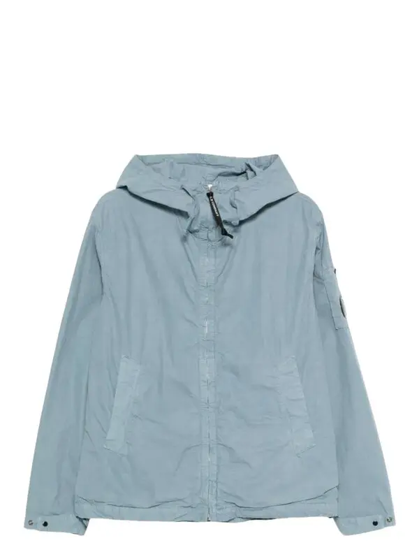 C.P. COMPANY Zip-fastening Lens-detail Hoodie - Blue