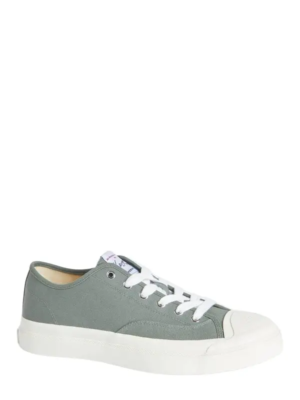 Kenzo Hoshi Low Top Sneakers In Cotton Canvas - White
