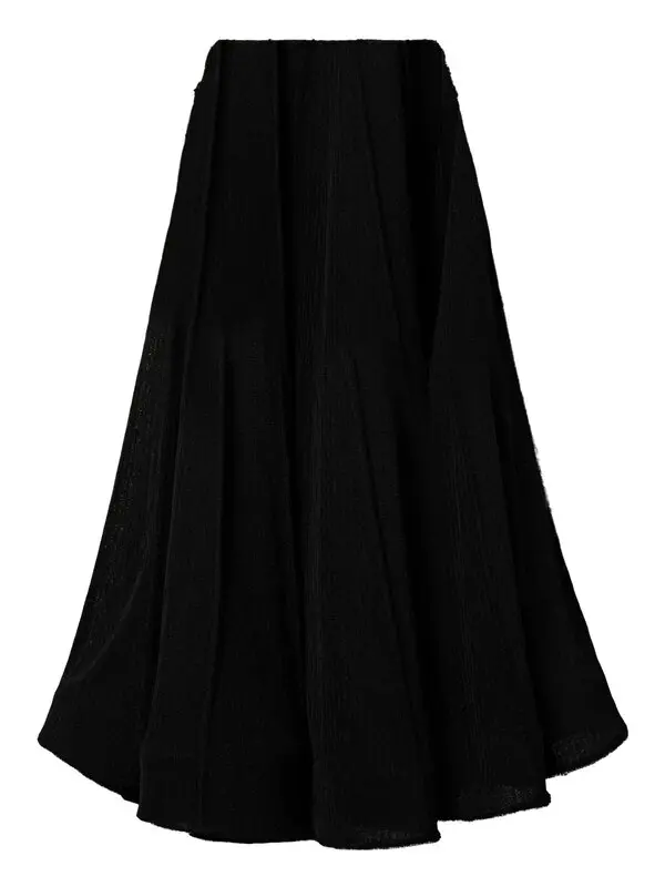 Proenza Schouler Tavia Knitted Midi Skirt - Black