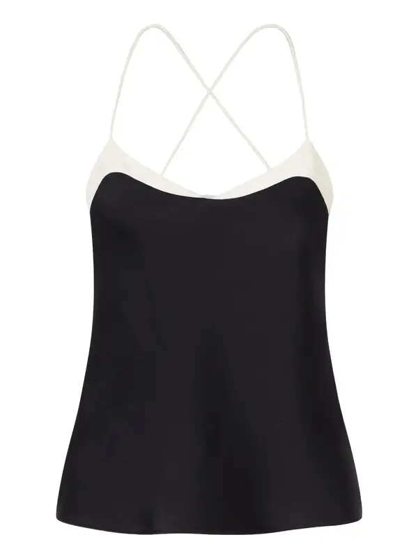 TOM FORD Two-tone Satin Camisole - Black
