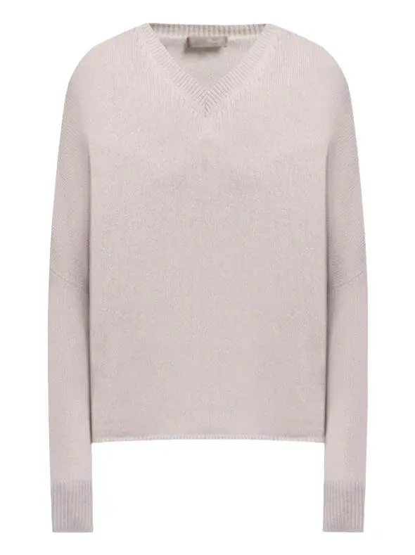 Herno Long Sleeve V-neck Pullover - Pink