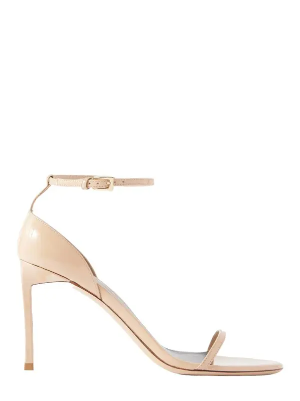 TOM FORD Vertigo 85 Patent Leather Sandals - Nude