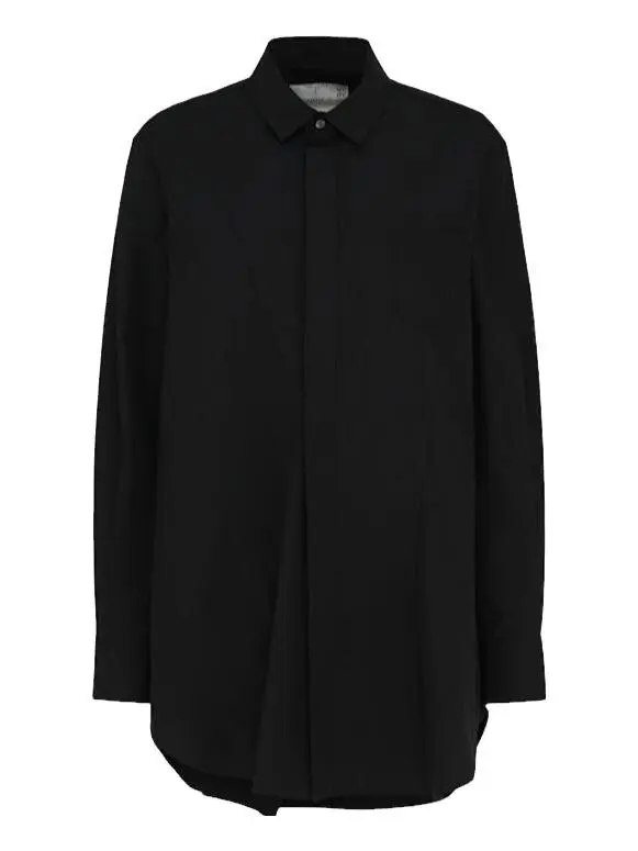 Sacai Cotton Blend Shirt - Black