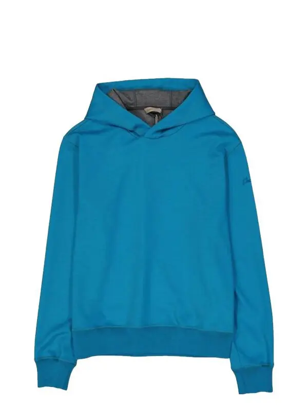 Herno Logo-detail Hoodie - Blue