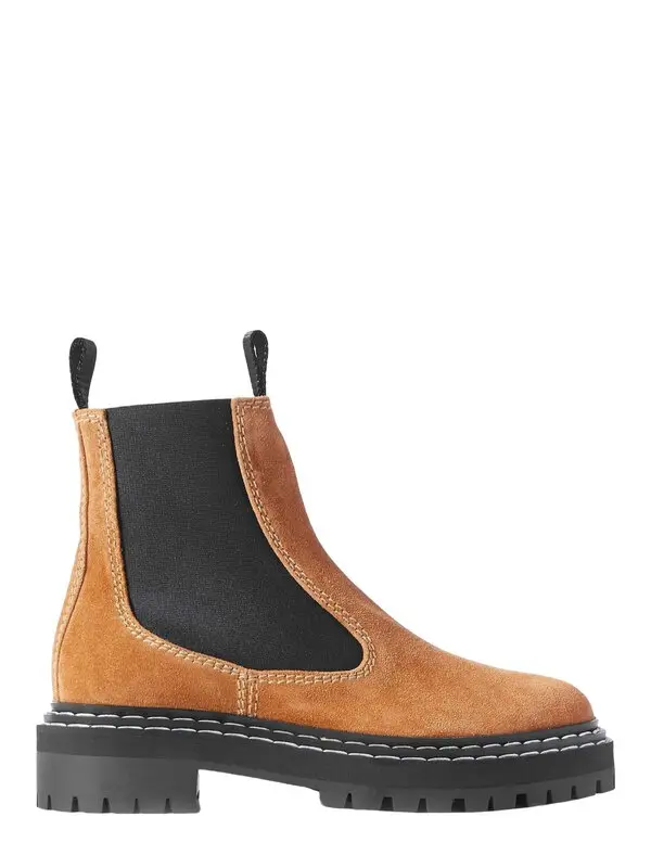 Proenza Schouler Round Toe Ankle Boots - Black