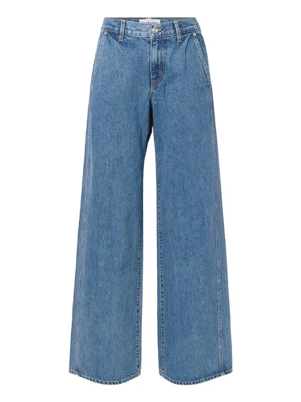 SLVRLAKE Mica Low-rise Wide-leg Jeans - Medium Denim Blue