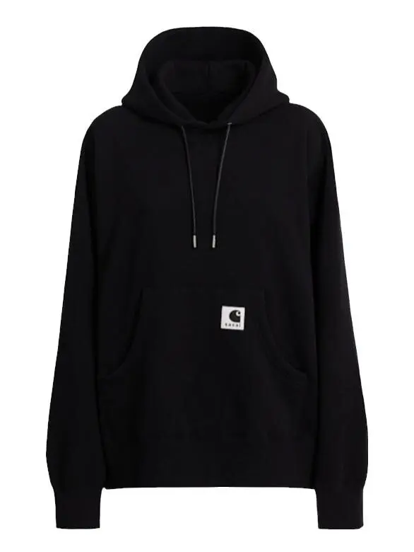 Sacai X Carhartt Wip Cotton Hoodie - Black