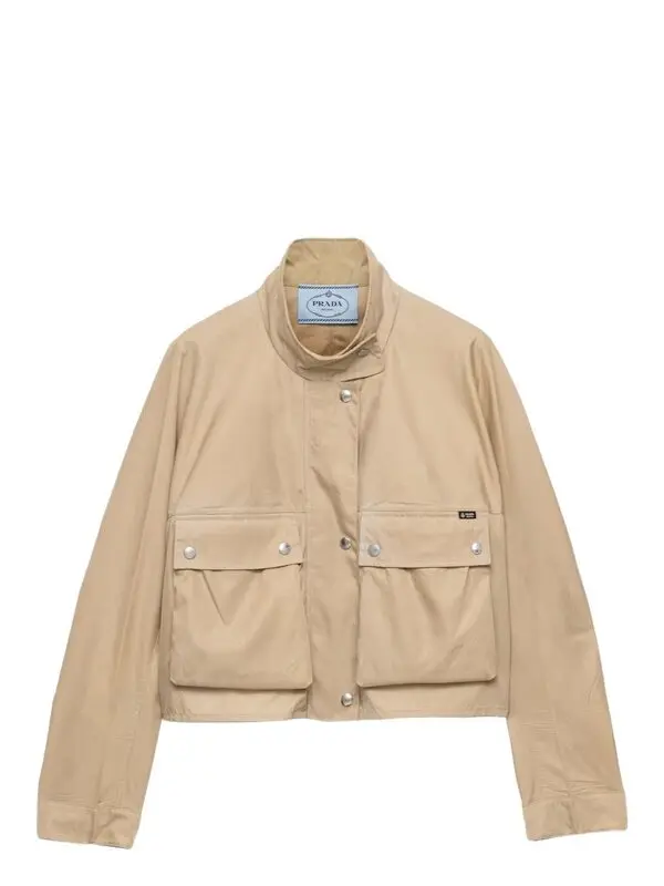 Prada Washed Re-nylon Jacket - Camel Brown