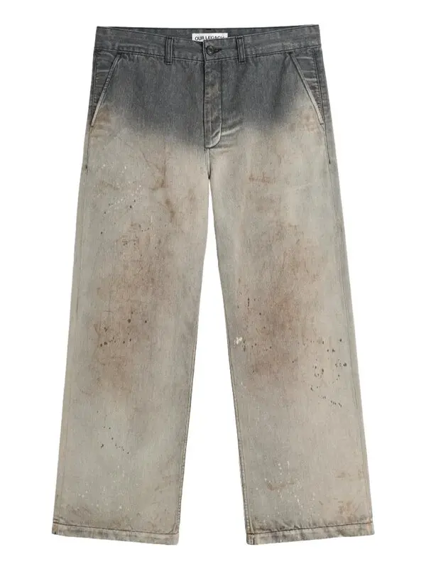 Our Legacy Rig Chino Wide-leg Pants - Nude