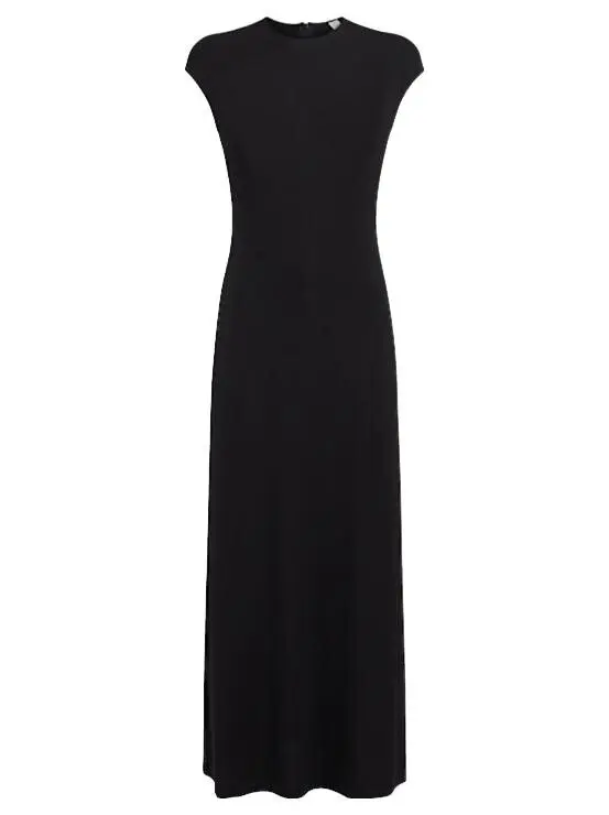 TOTEME Viscose Blend Long Dress - Black
