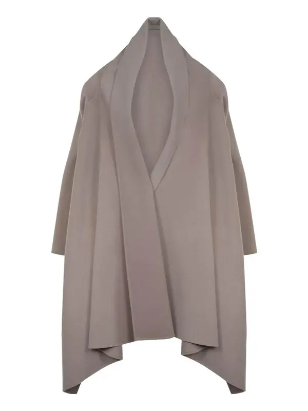 Alberta Ferretti Open Front Long Sleeve Casual Jacket - Gray