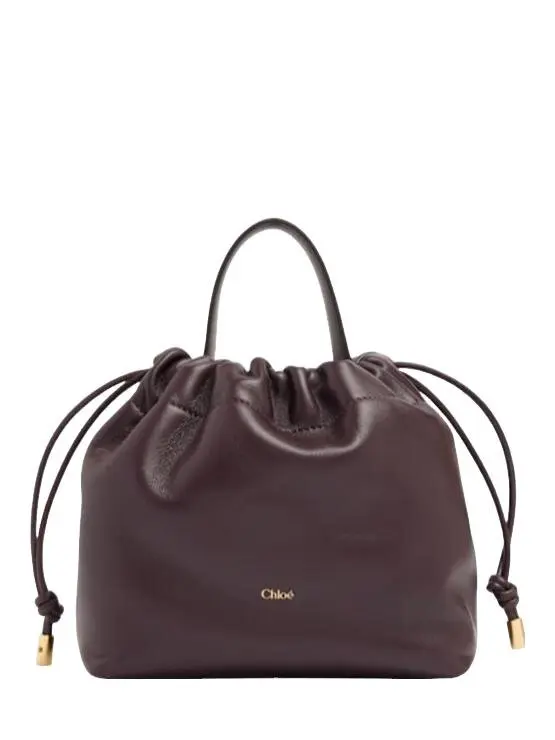 Chloé Icons Nappa Leather Top Handle Bag - Black