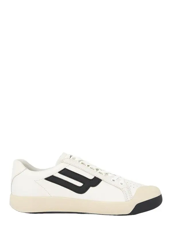 Bally Low-top Round-toe Sneakers With "competition" Detailing - White
