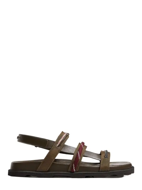 Moncler Vera Isla Leather Sandals - Brown